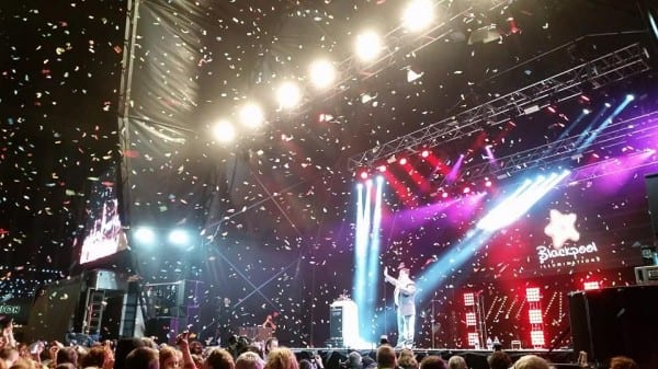 Blackpool Illuminations Switch On Night in 2014 with Peter Kay